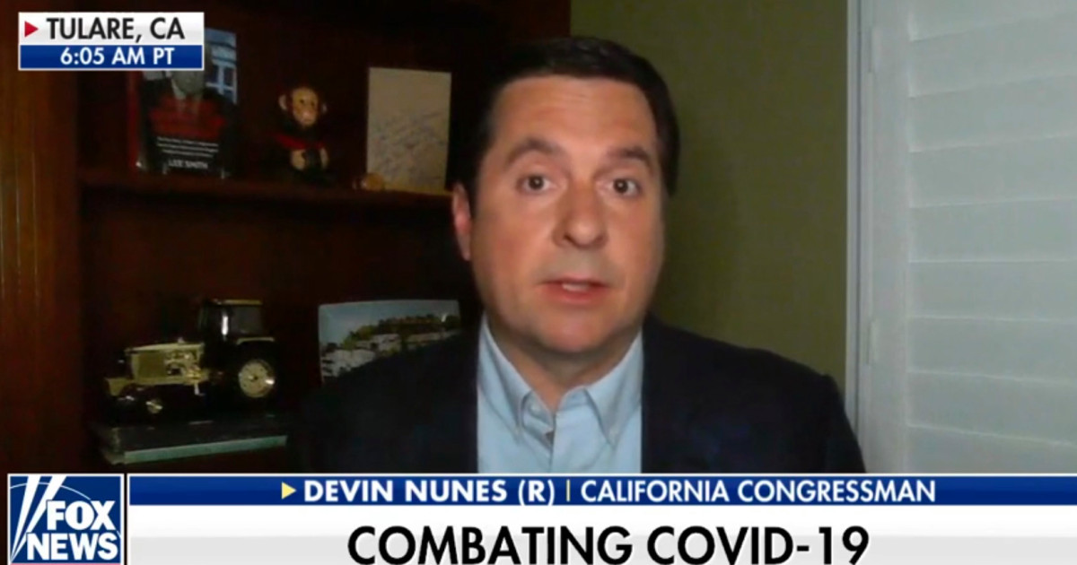Devin Nunes Went on Fox News and Compared Homeless People to “Zombie ...