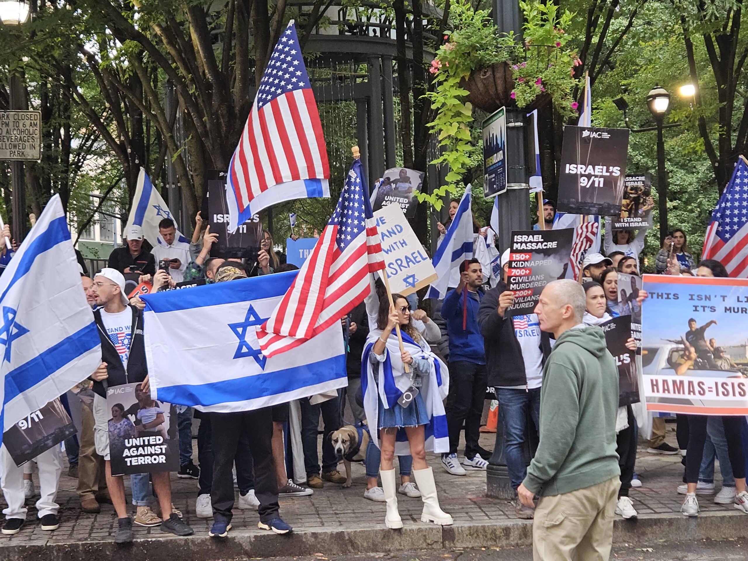 One week after attack on Israel, divided Georgians take to streets ...